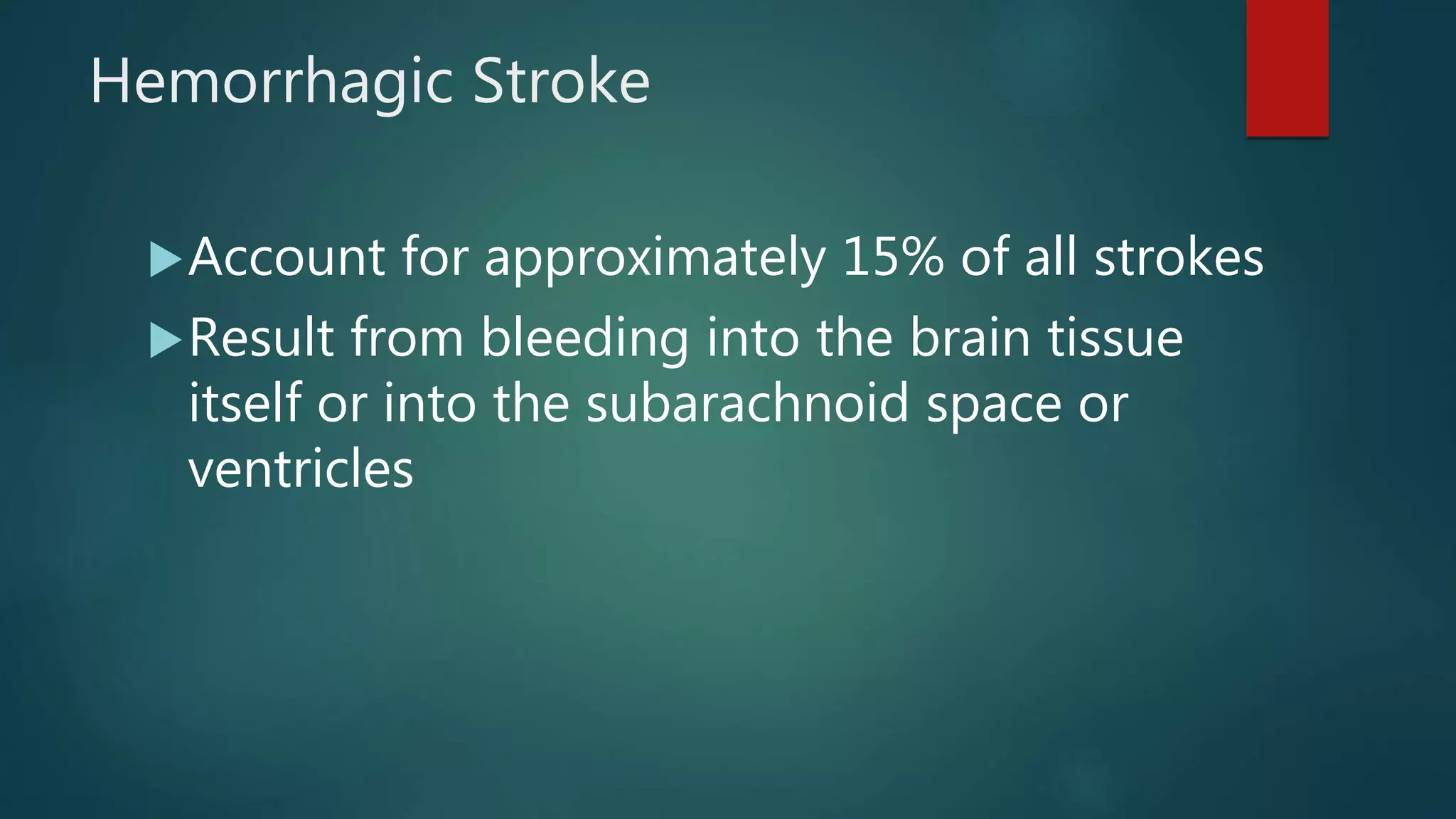 Medical Radiological and Surgical Management of Stroke | PPTX