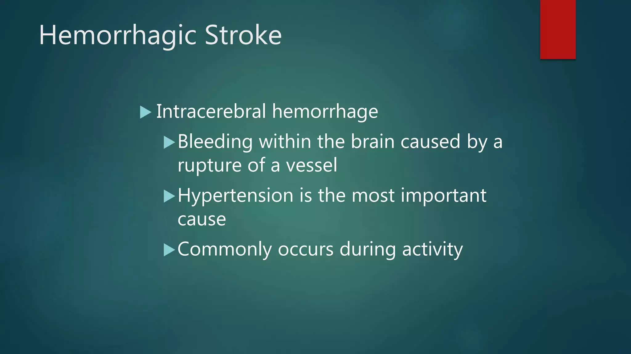 Medical Radiological and Surgical Management of Stroke | PPTX