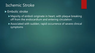 Medical Radiological and Surgical Management of Stroke | PPTX
