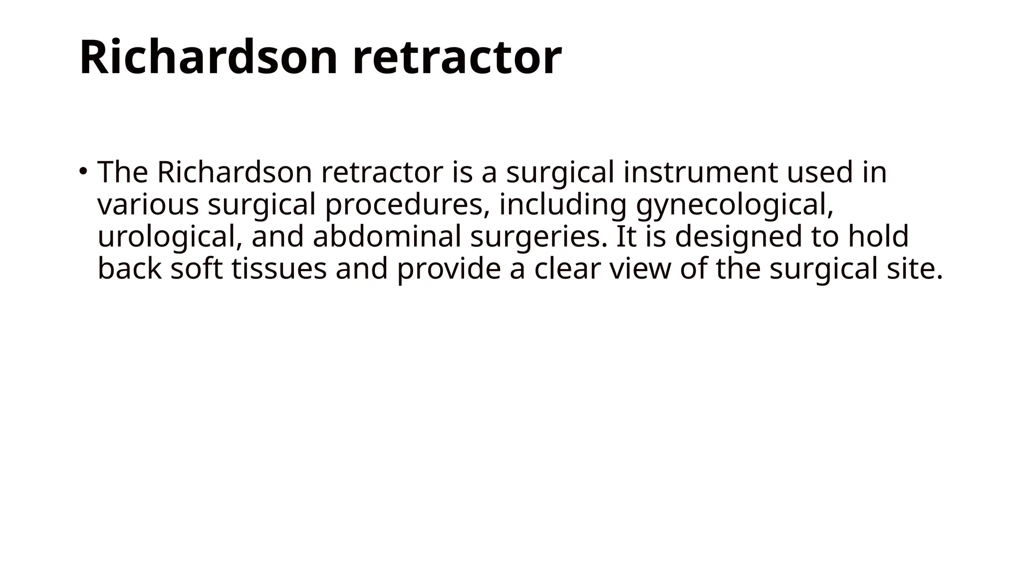 surgery instruments.pptx Retractor hand held | PPTX