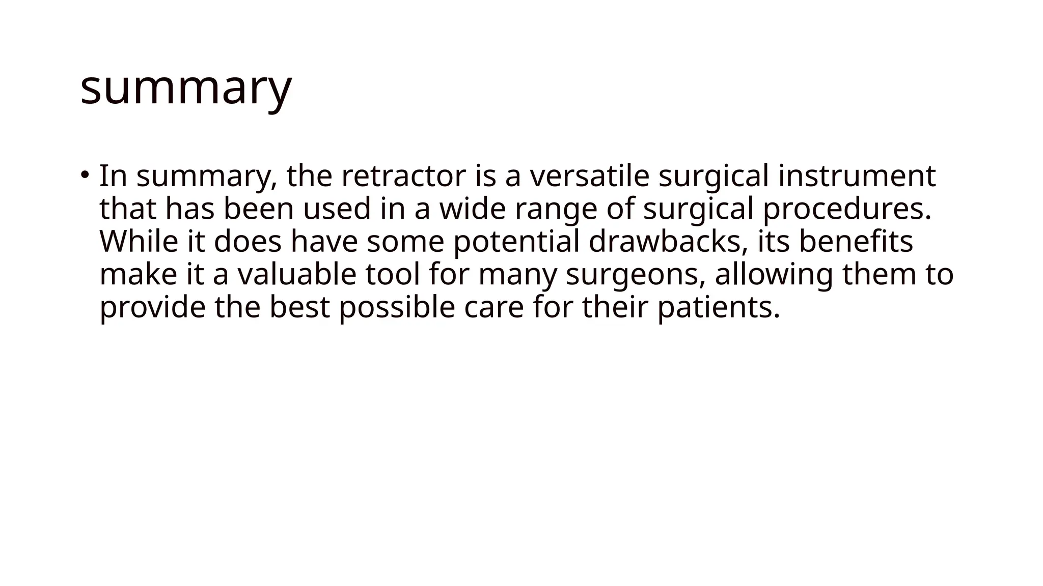 surgery instruments.pptx Retractor hand held | PPTX