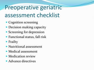 Surgery_in_the_elderly/ Geriatric Surgical work up | PPTX