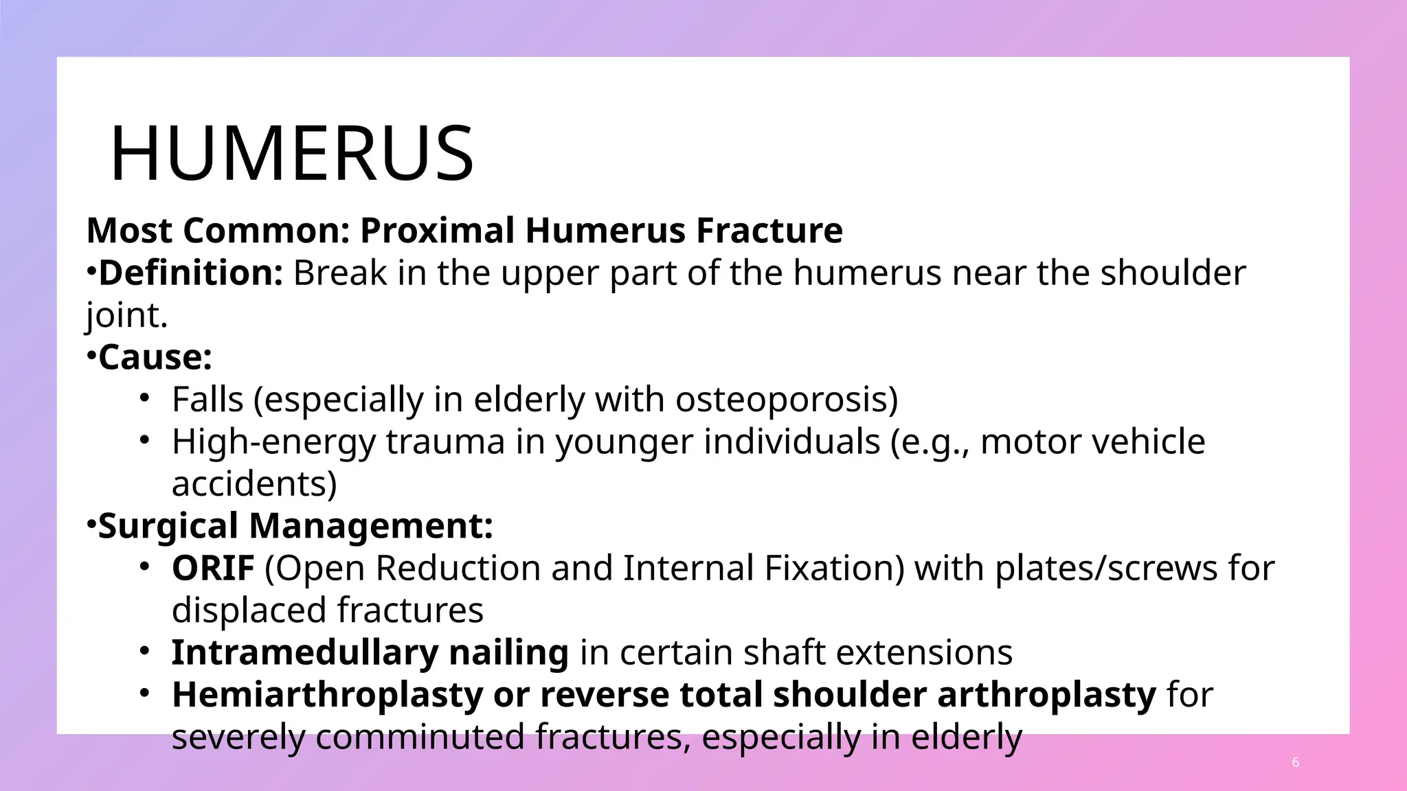 Fractures of Upper Extremity.pptx / Humerus fracture, colle's fracture ...