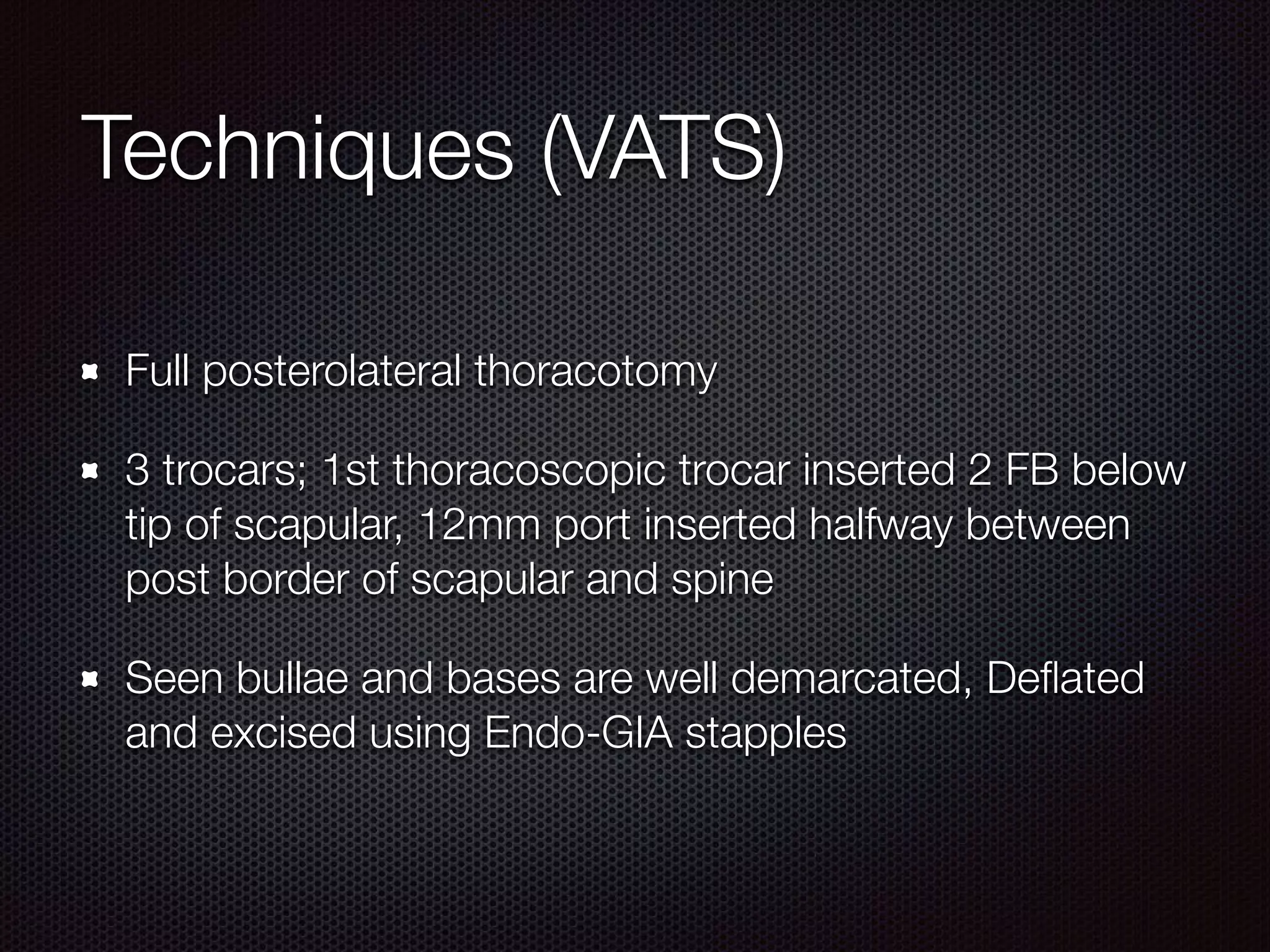 Surgery of emphysema | PDF
