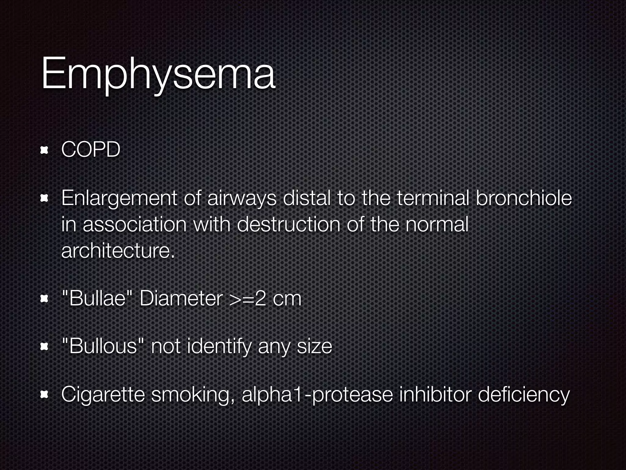 Surgery of emphysema | PDF