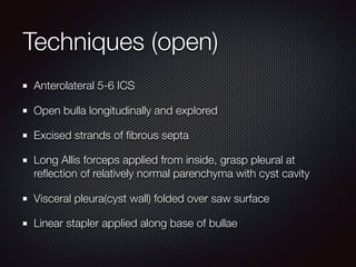 Surgery of emphysema | PDF