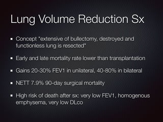 Surgery of emphysema | PDF
