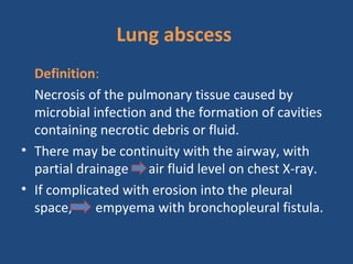 Surgery of Pulmonary Infections | PPT