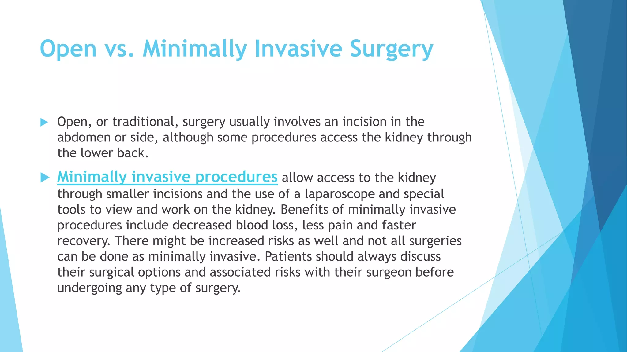 Surgery of renal/ urinary system | PPTX