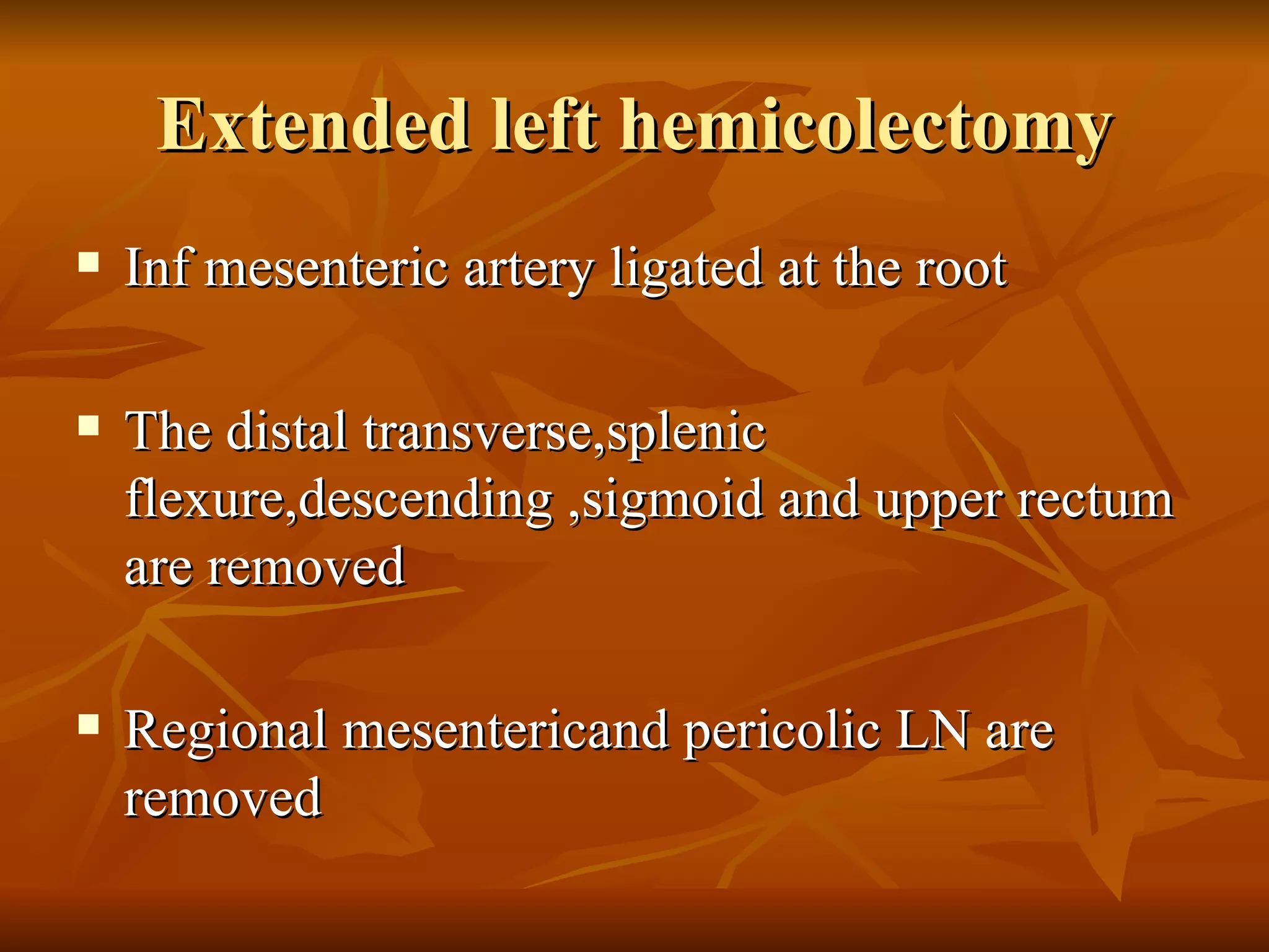 SURGERY OF THE COLON | PPT