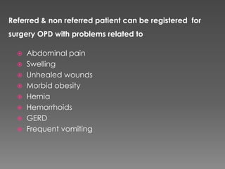 Surgery opd | PPTX