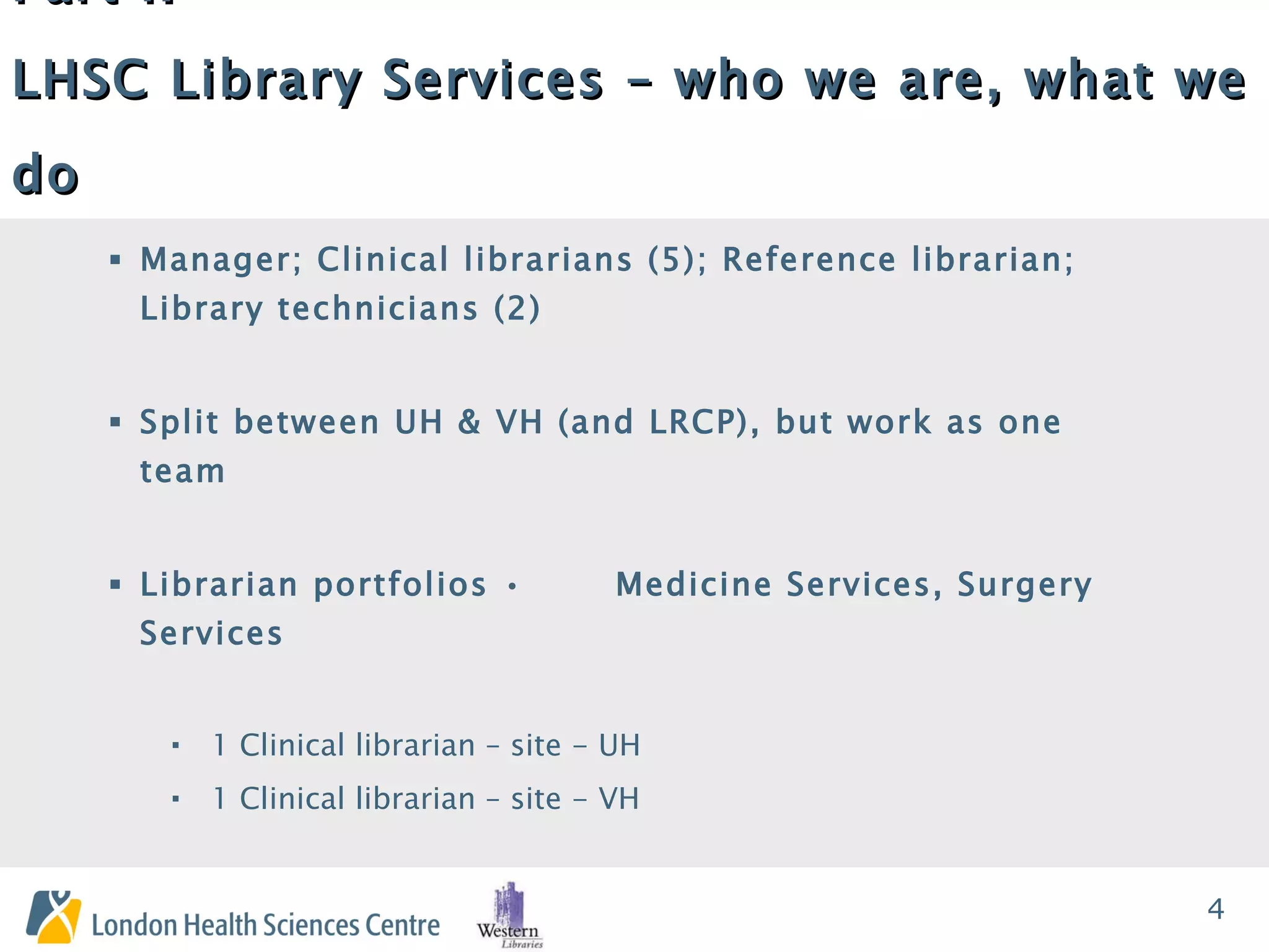 Surgery orientation to library resources | PPT
