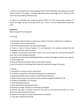 Surgery Osce Quiz 2 | PDF