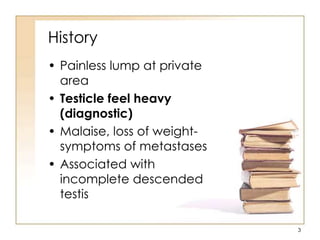 Painless scrotal swelling | PPTX