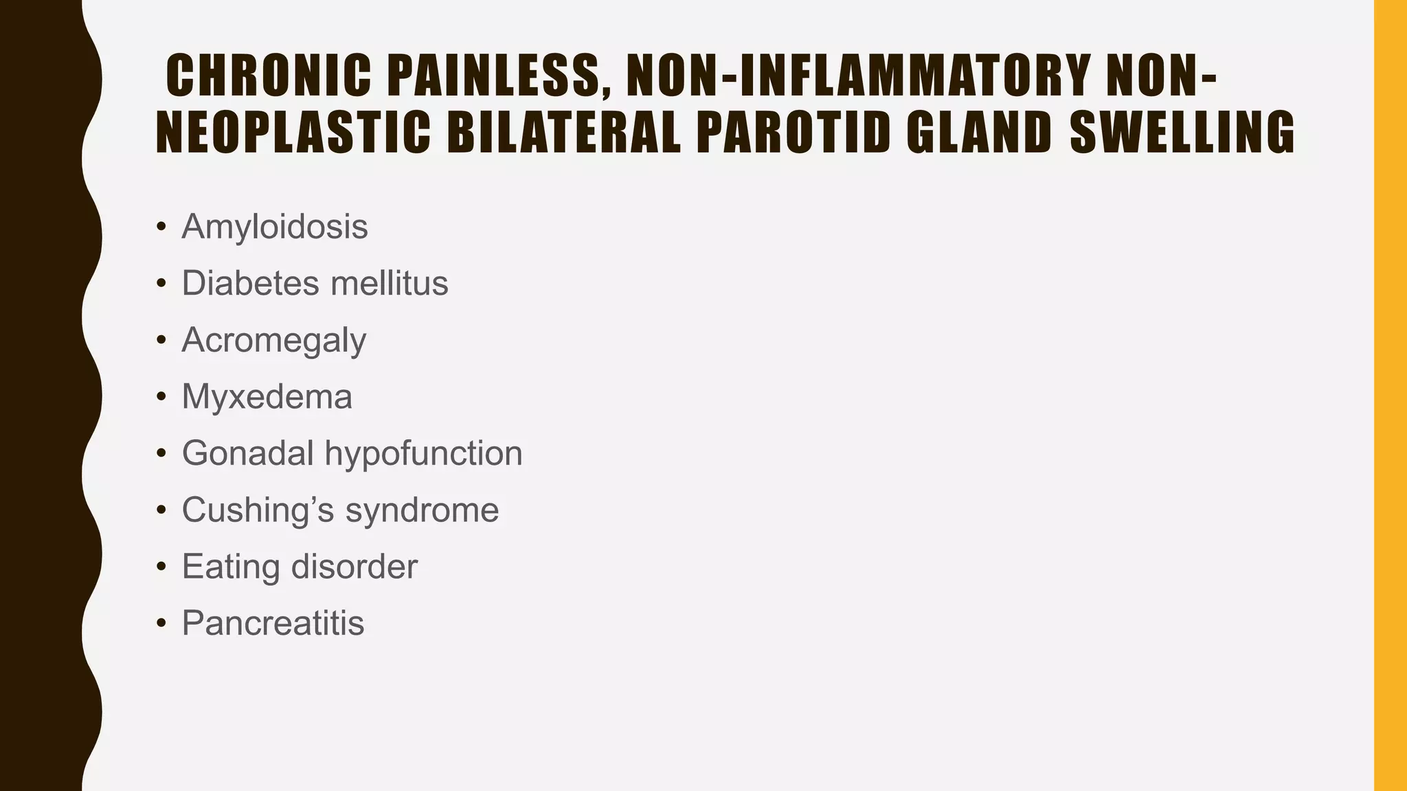 Parotid gland swelling | PPTX