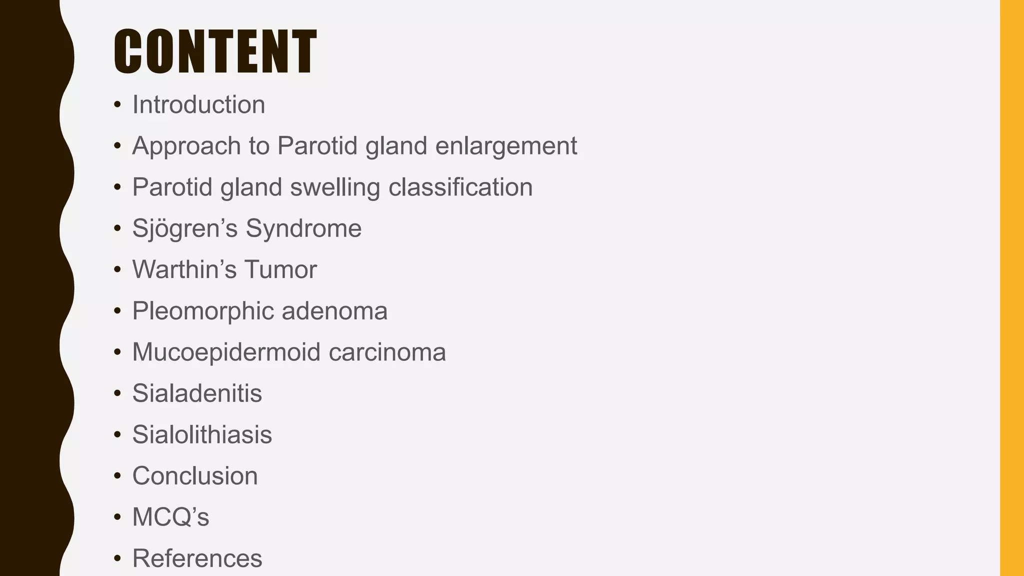 Parotid gland swelling | PPTX