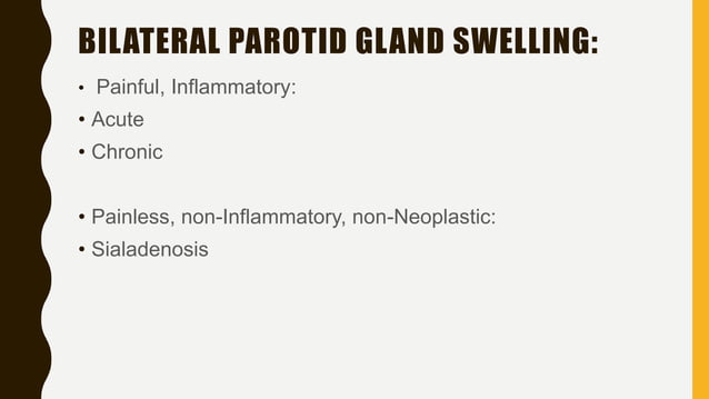 Parotid Gland Swelling Ppt