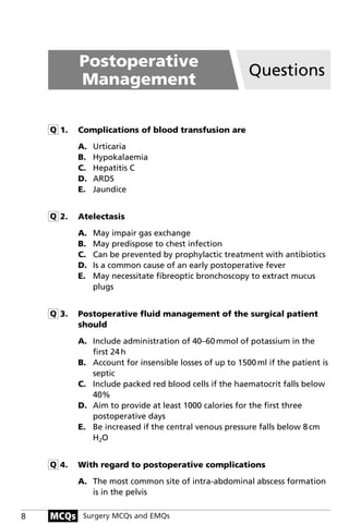 Surgery Questions | PDF