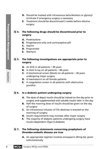 Surgery Questions | PDF