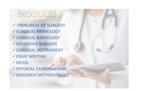 SURGERY RESISDENCY.pptx | Surgery | Medical Health