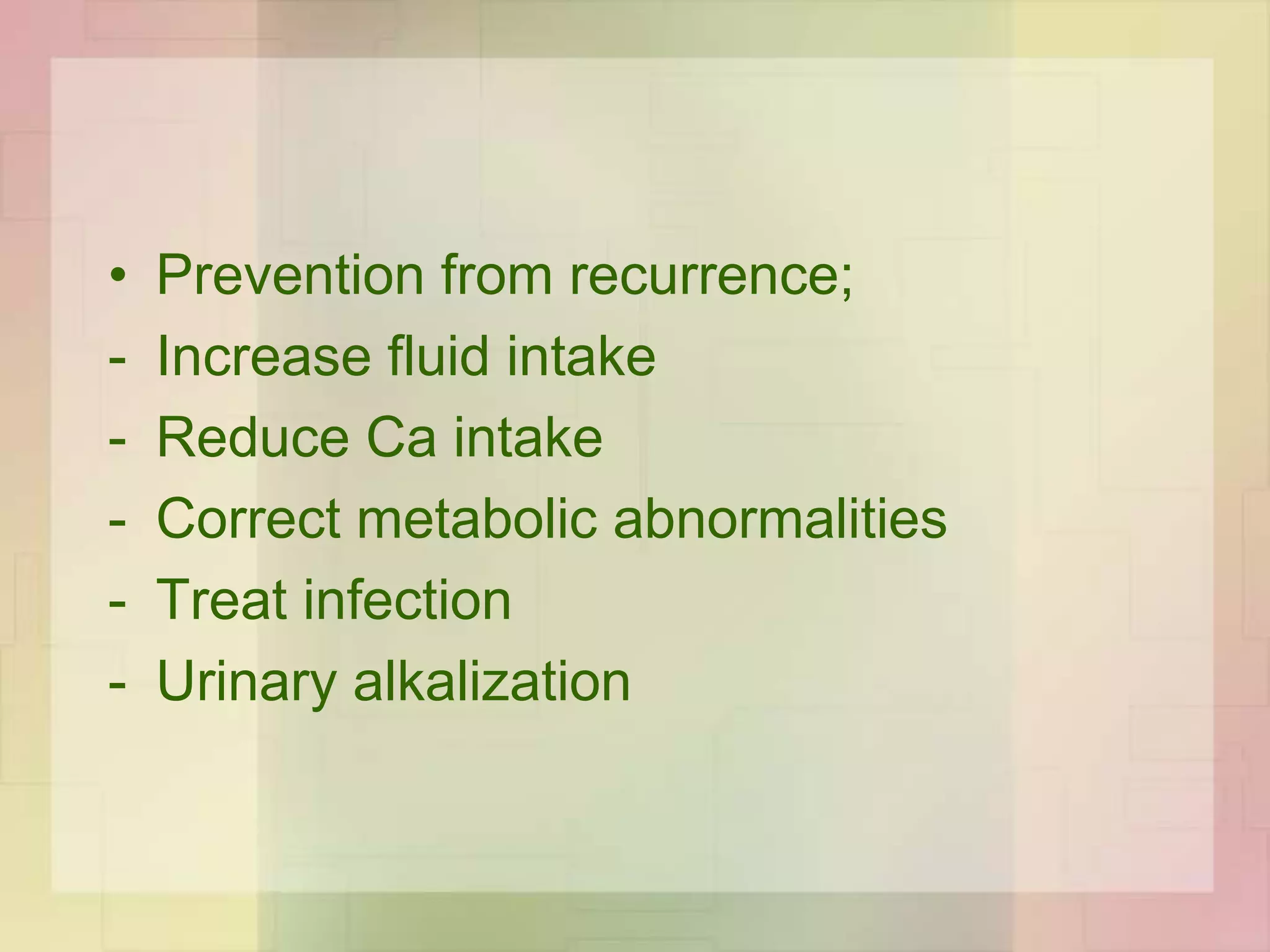management of upper urinary obstruction | PPTX