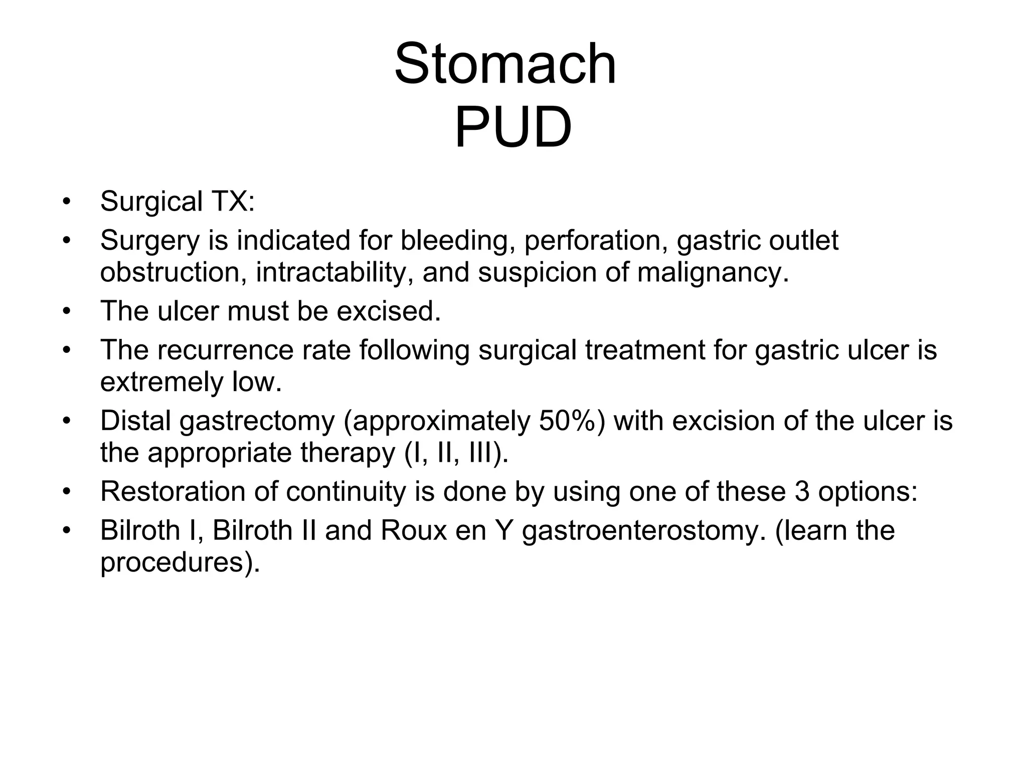 Surgery Stomach & Duodenum Tg | PPT