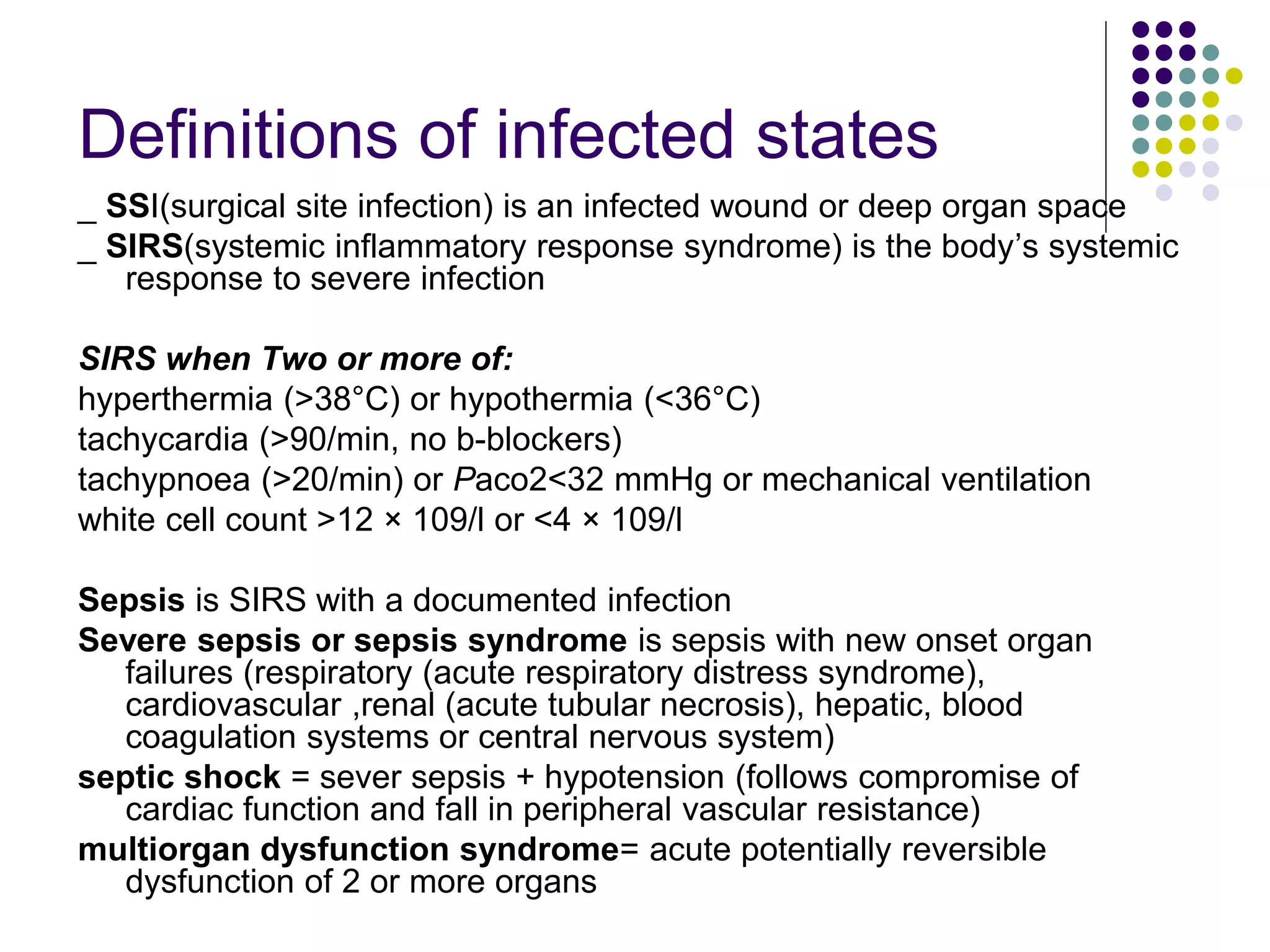 Surgery Surgical Infections 1 2 Ppt Infectious Diseases Diseases