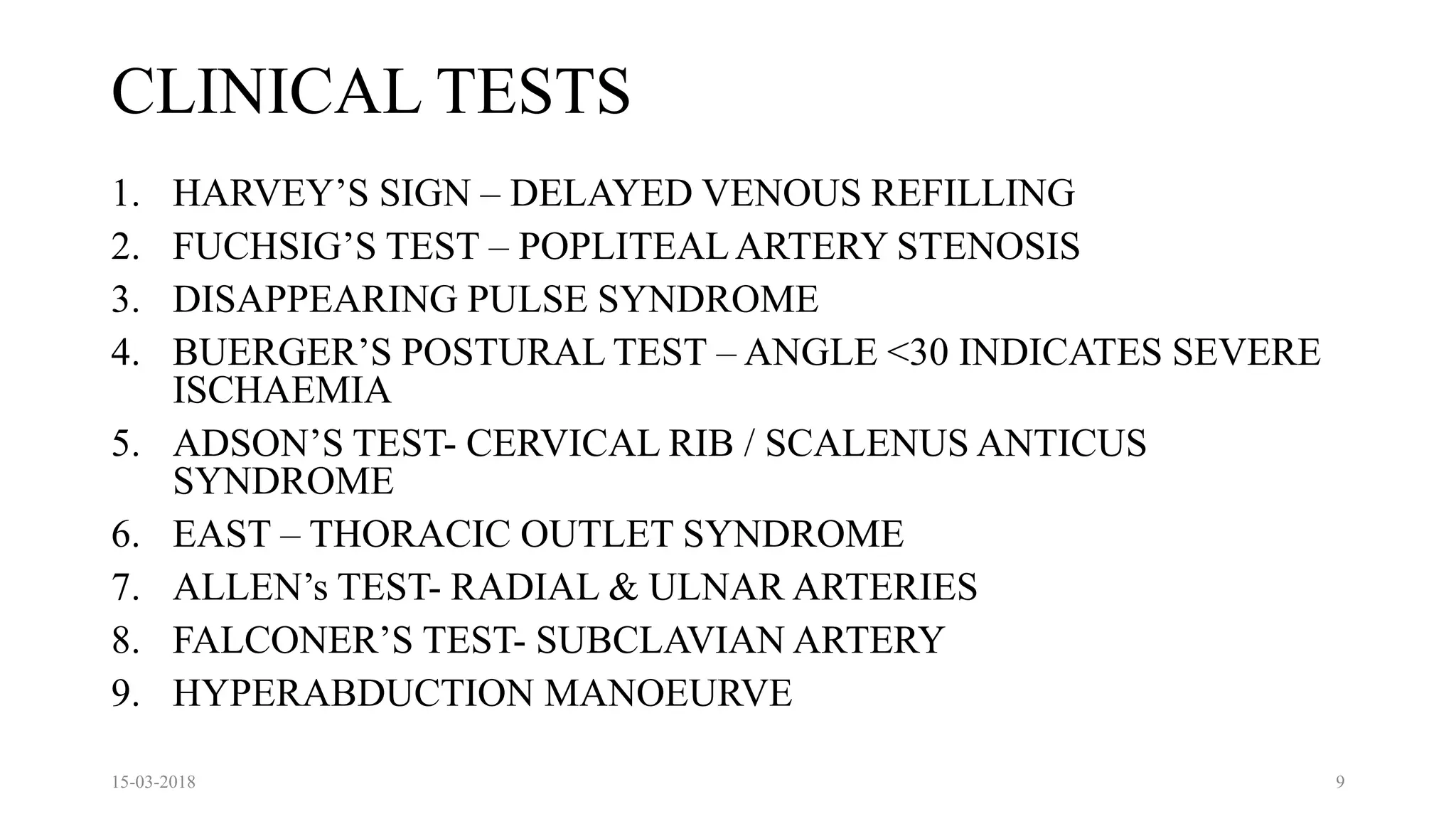arterial disorders | PPTX