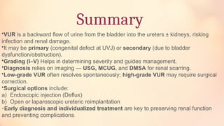 surgery and Vesicourteric reflux disease | PPTX