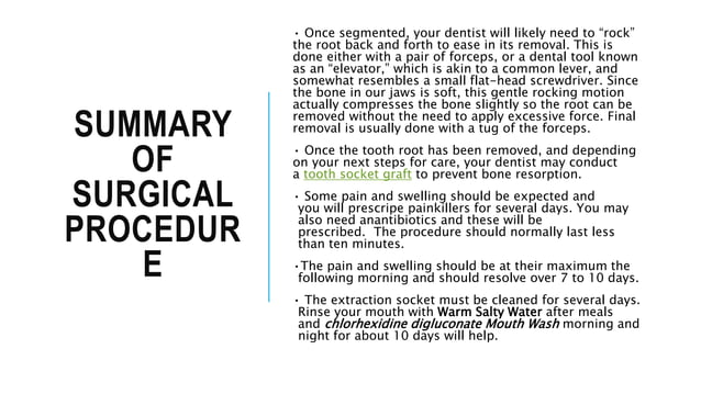 Extraction of retained roots. | PPTX