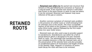 Extraction of retained roots. | PPTX