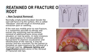 Extraction of retained roots. | PPTX