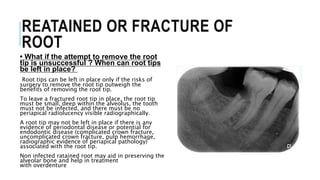 Extraction of retained roots. | PPTX