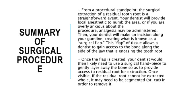 Extraction of retained roots. | PPTX