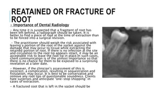 Extraction of retained roots. | PPT