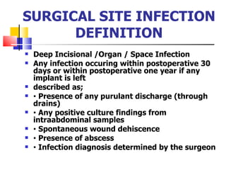 Surgical infections Control | PPT