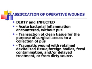 Surgical infections Control | PPT