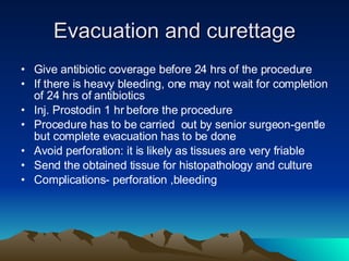 SURGICAL MANAGEMENT OF SEPTIC ABORTION | PPT