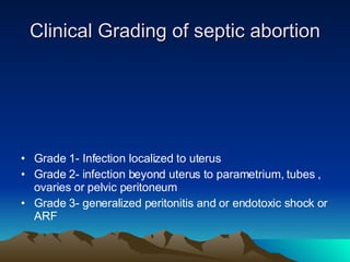 SURGICAL MANAGEMENT OF SEPTIC ABORTION | PPT