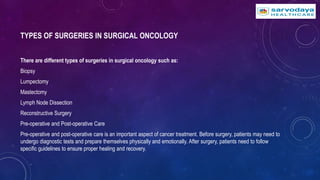 Surgical Oncology in Faridabad: Understanding Cancer Treatment | PPTX