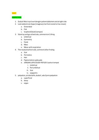 Surgical abdominal examination | DOCX