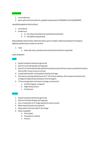 Surgical abdominal examination | DOCX