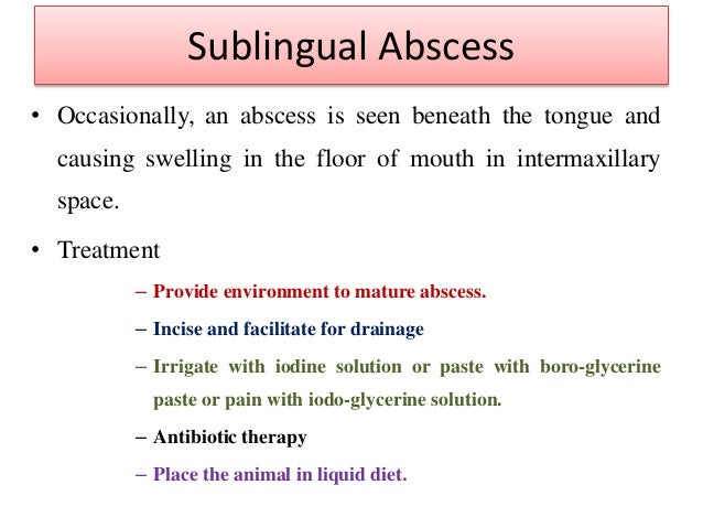 Surgical affection of tongue