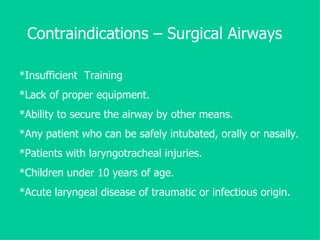 Surgical airway inservice 6 2009 | PPT