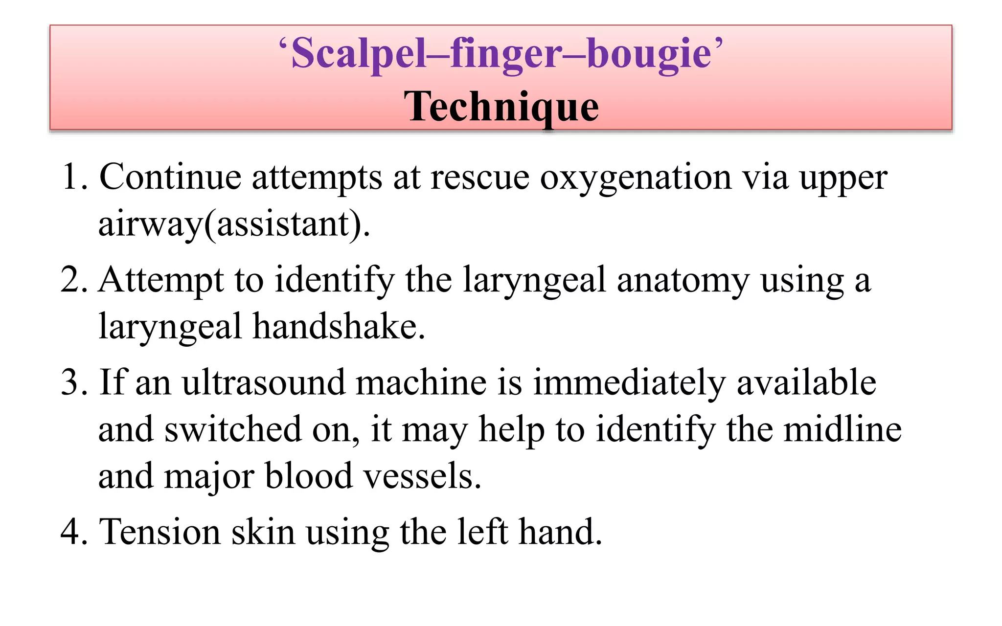 Surgical airway techniques | PPTX