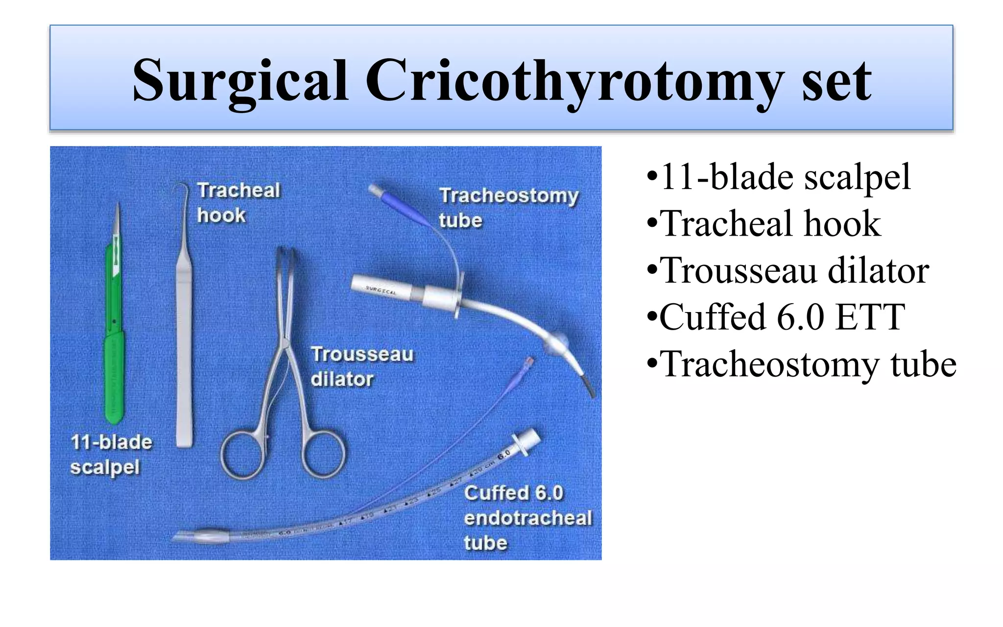 Surgical airway techniques | PPTX | Lung and Respiratory Health ...