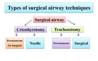 Surgical airway techniques | PPTX