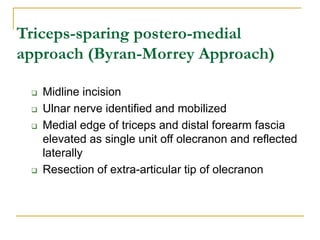 anatomy of elbow & fractures around elbow & surgical options in adults ...