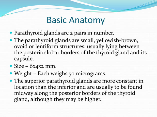 Surgical anatomy and physiology of thyroid and parathyroid | PPTX ...