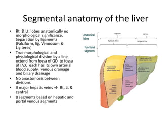 Surgical anatomy of liver | PPTX